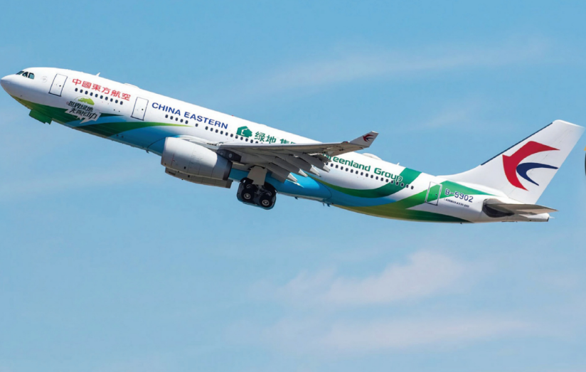 China Eastern Airlines airplane wrap/wrapping advertising